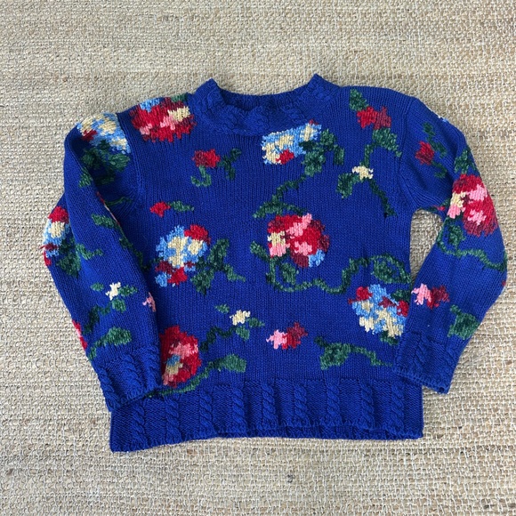 Eagles Eye | Sweaters | Vintage Eagles Eye Royal Blue Sweater With ...